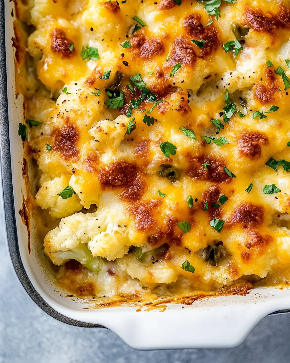 Cheesy Cauliflower Bake